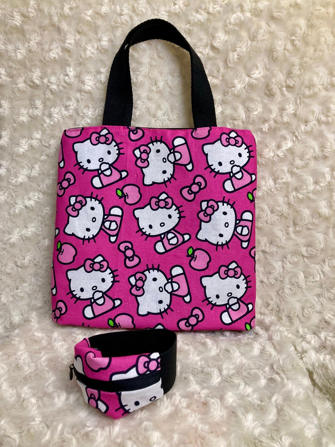 Hello Kitty Mini Tote Bag and Wrist Pouch Set 1 Mini Hello Kitty Tote ...