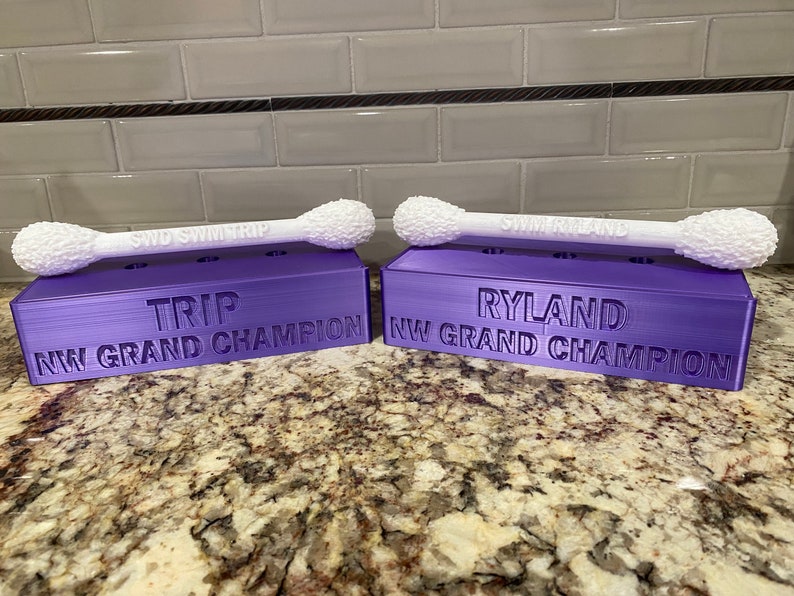 3D Printed Plastic Scent Work Slider Tin New Title Awards Trophies ...