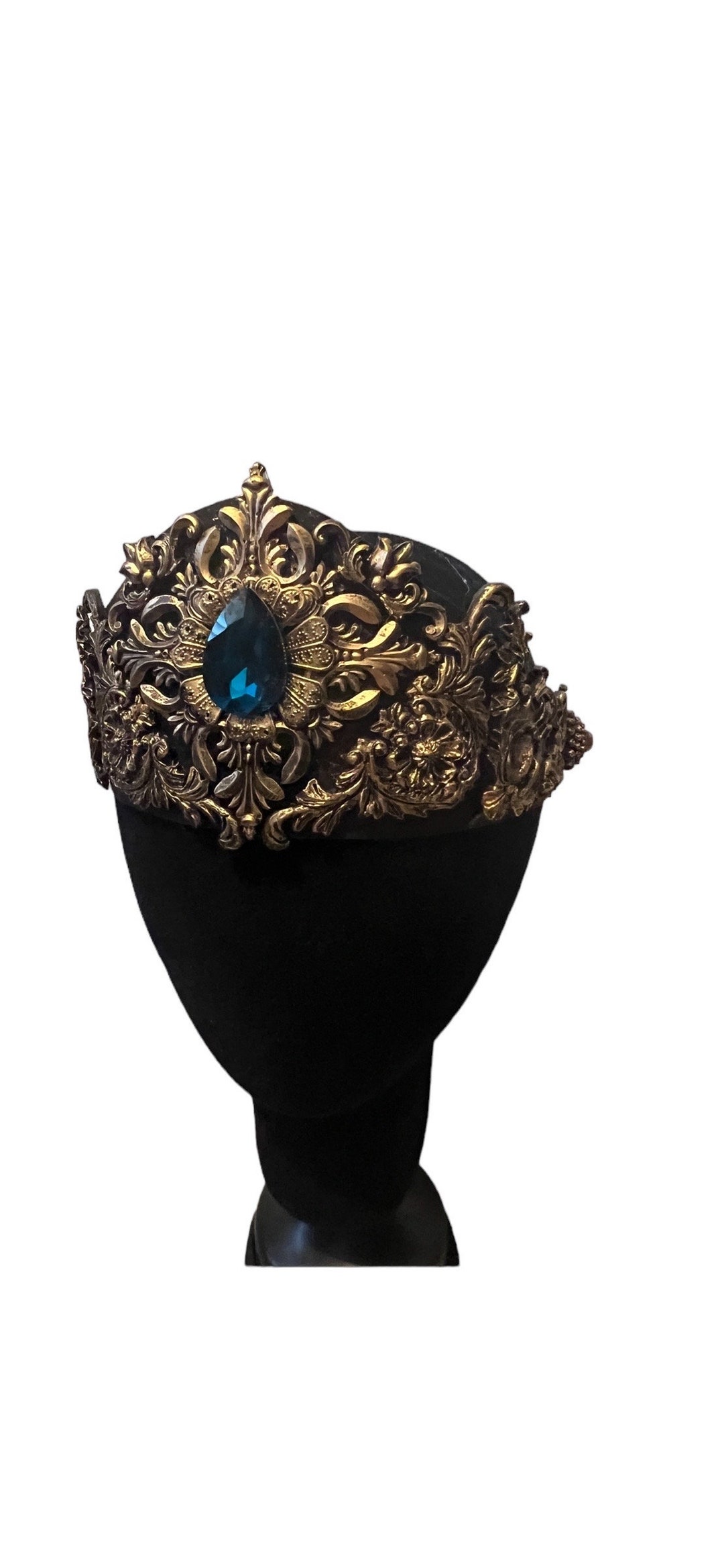 Baroque Fantasy Crown, Cosplay Headpiece, Gothic Headpiece, Goth Head ...