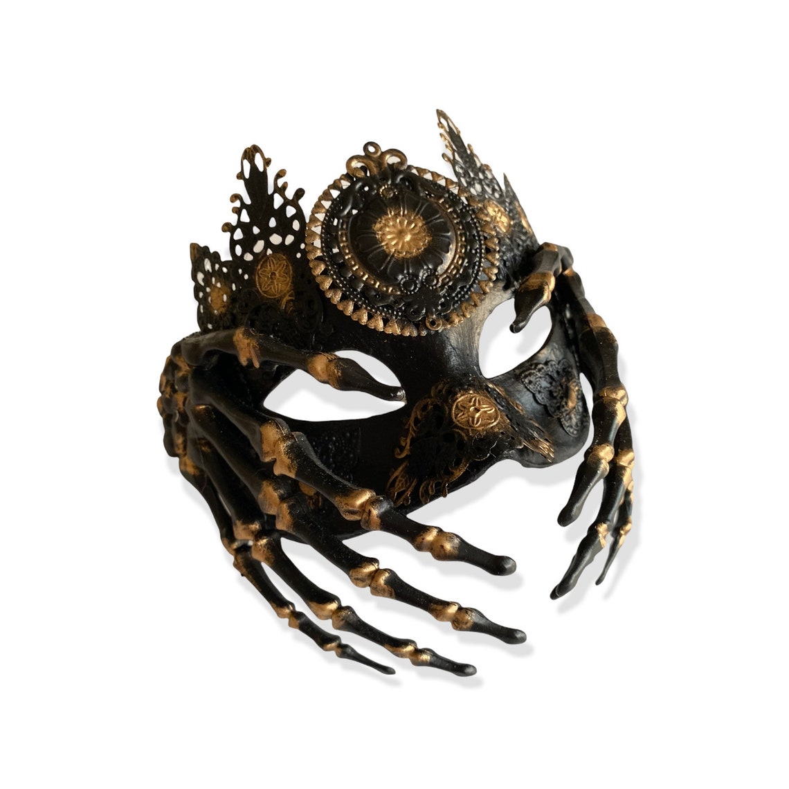 Skeleton Gothic Mask Dark Fantasy Costume Halloween Mask - Etsy