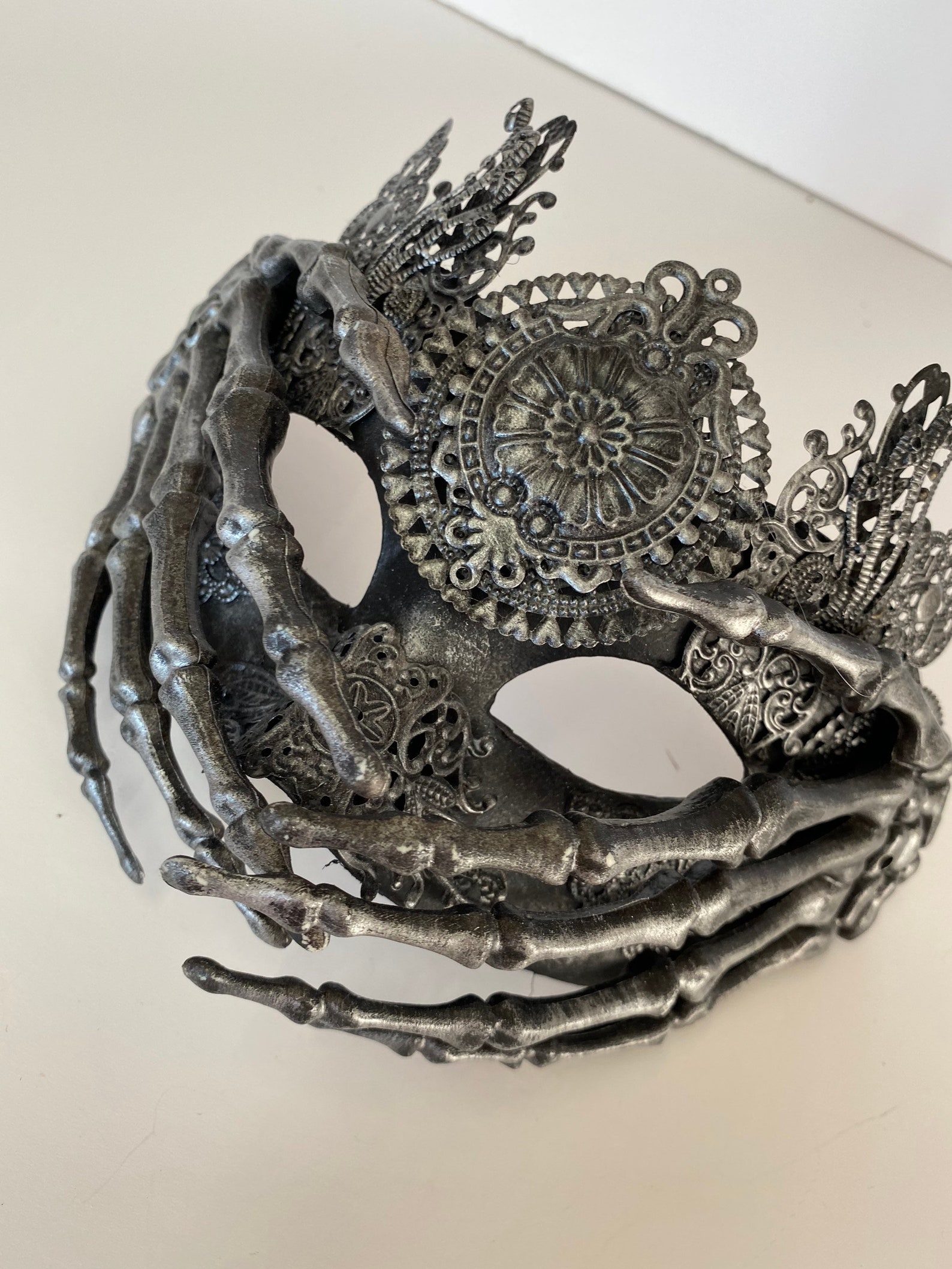 Skeleton Mask Creepy Mask Gothic Gifts for Him Venetian - Etsy