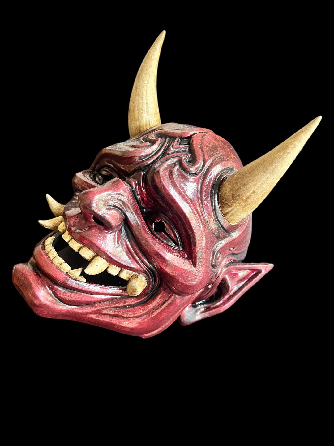 Japanese Oni Mask, Samurai Mask, Ninja Assassin Mask for Men, Oni ...