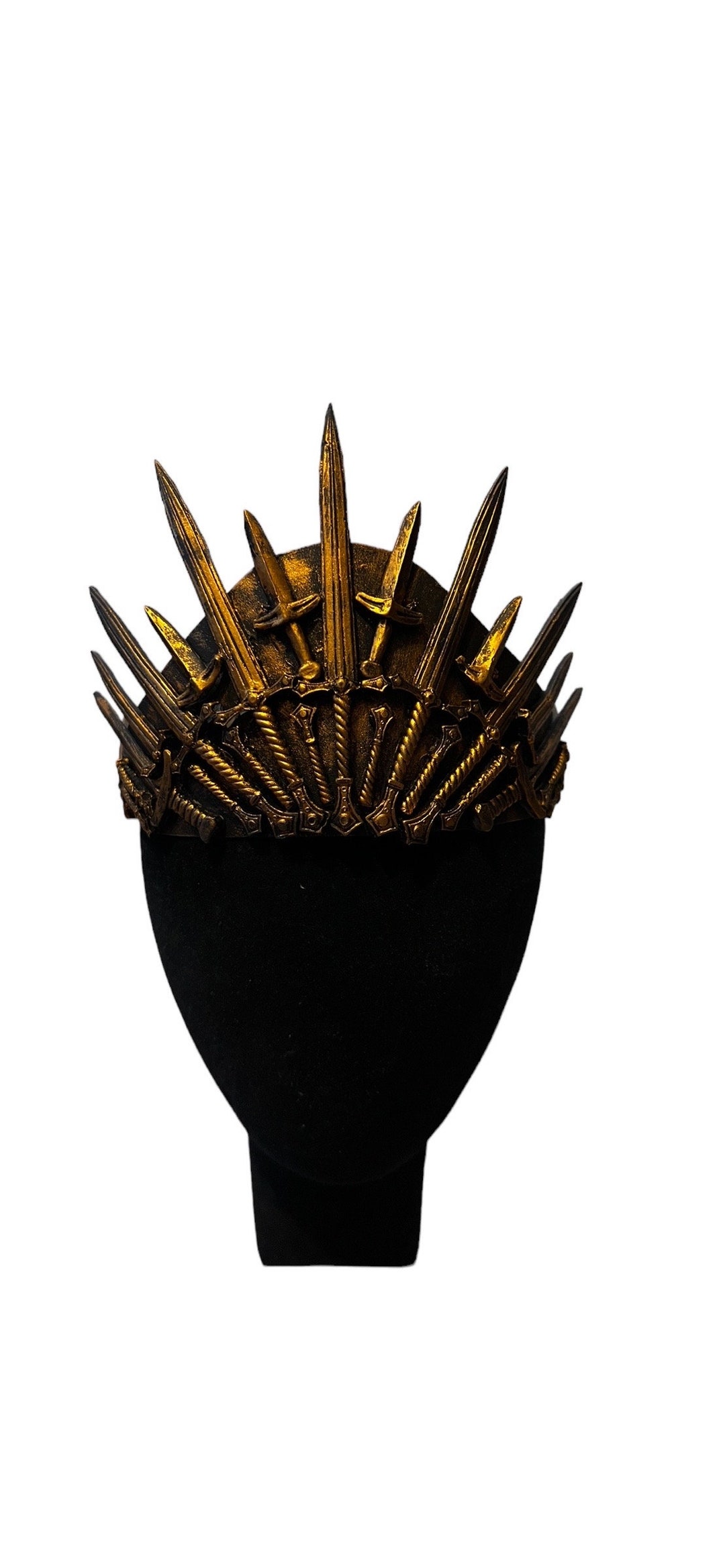 Medieval Fantasy Crown, Larp Crown, Gothic Headpiece, Gothic Crown ...