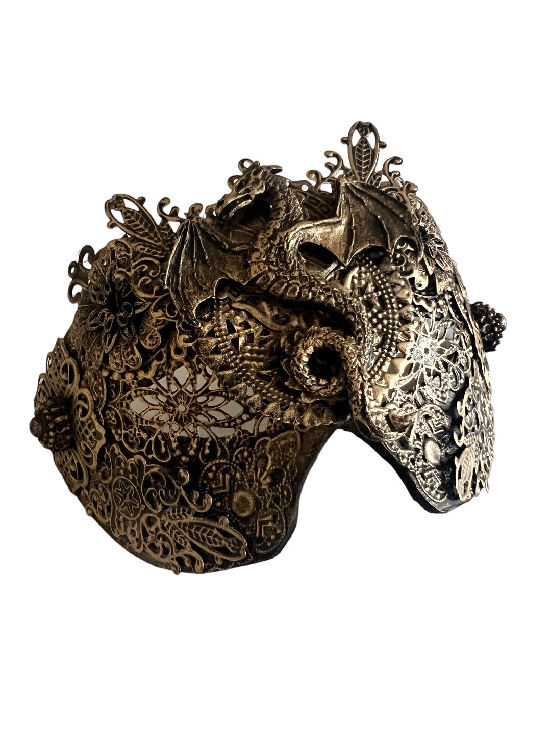 Gothic Blind Mask, Dragon Masquerade Mask for Men, Halloween Mask for ...