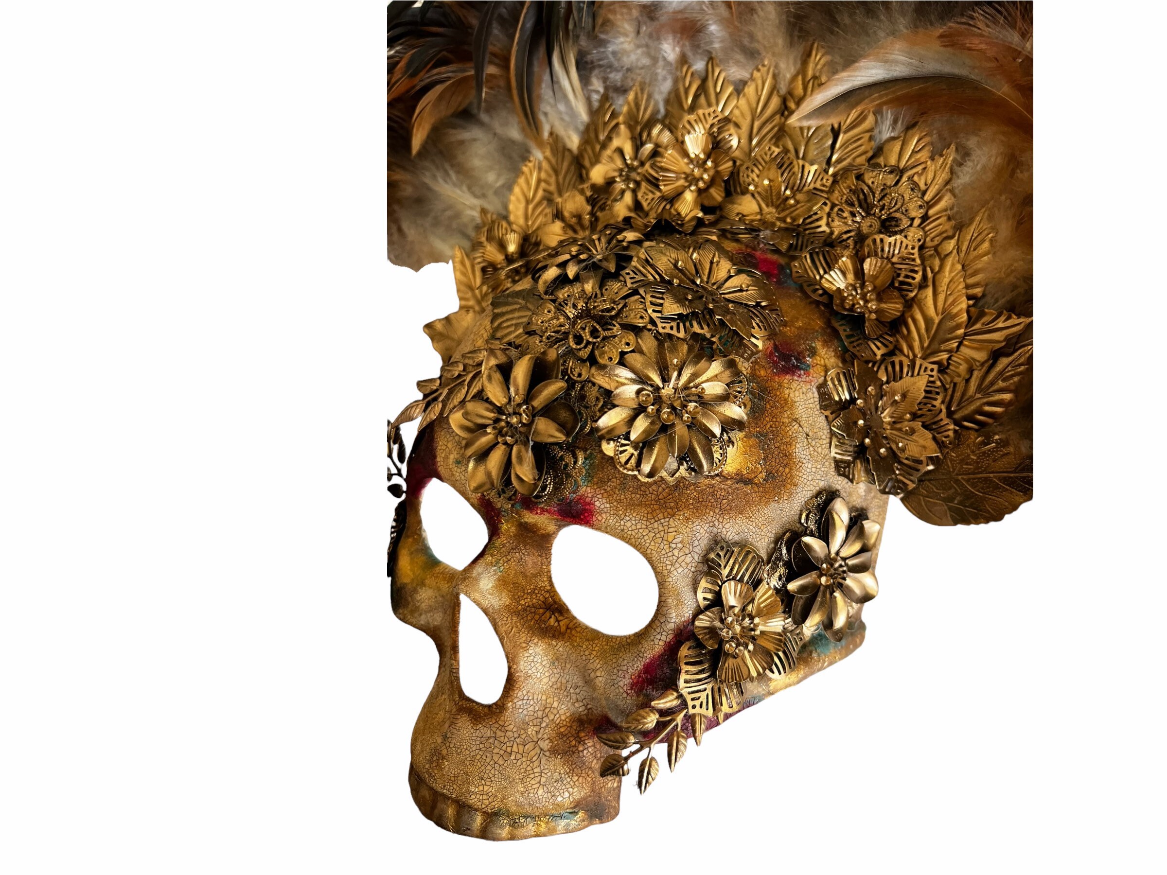 Gothic Skull Mask Ritual Mask Pagan Mask Larp Mask Creepy - Etsy