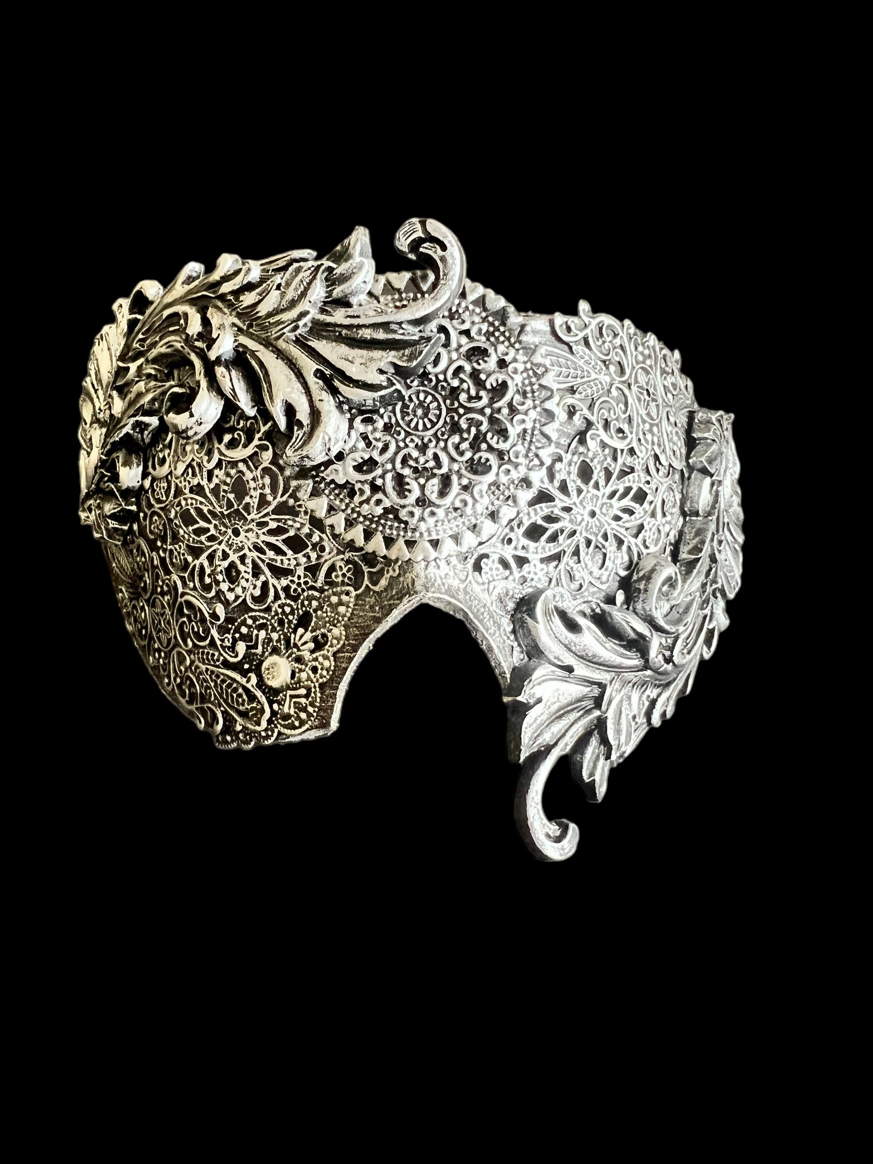 Gothic Blind Baroque Mask, Filigree Mask, Witch, Cosplay, Larp, Horror ...