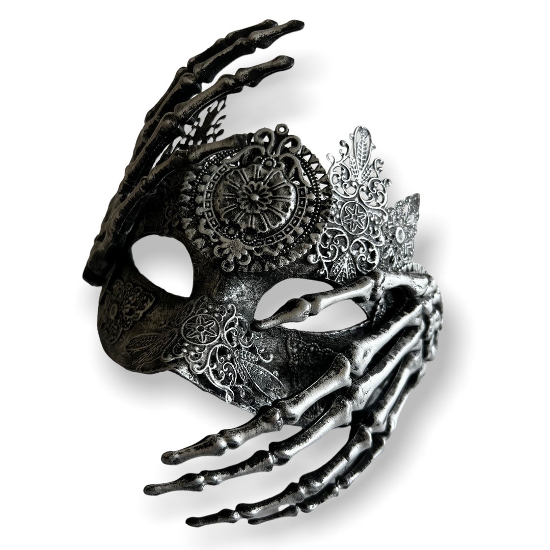 Gothic Skeleton Mask, Fantasy Mask, Horror Mask, Halloween Mask, Creepy ...