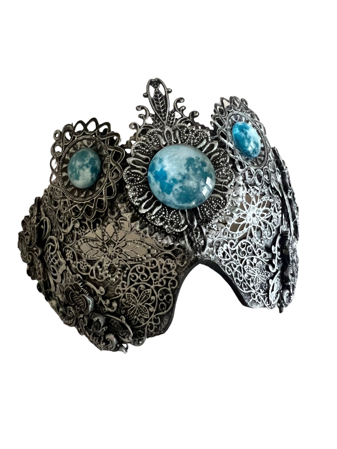 Filigree Moon Masquerade Mask: Gothic Pagan Cosplay - Etsy