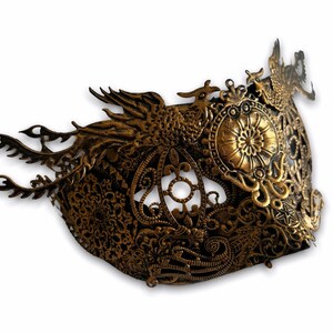 Blind Masquerade Mask, Phoenix Mask, Gothic Mask for Him, Witch Mask ...