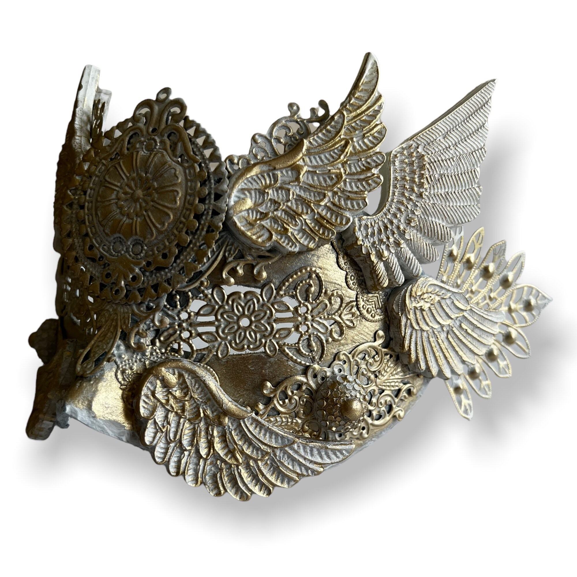 Blind Mask Winged Mask Fantasy Masquerade Mask White Masks - Etsy