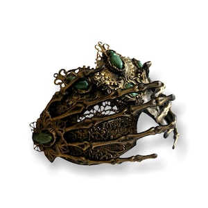 Gothic Blind Masquerade Mask, Skeleton Hand Mask, Halloween Mask for ...