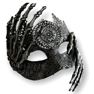 Gothic Skeleton Mask, Fantasy Mask, Horror Mask, Halloween Mask, Creepy ...