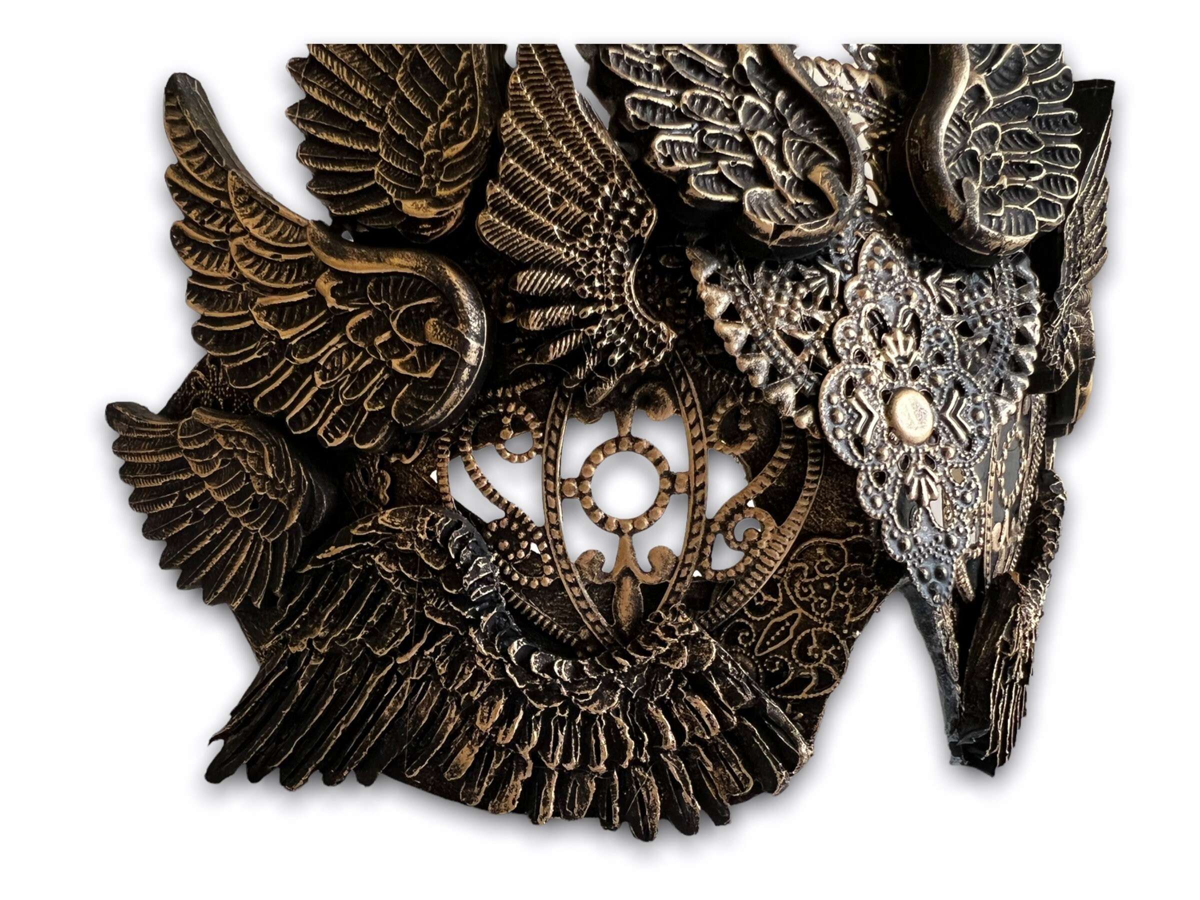 Gothic Masquerade Mask Winged Mask Larp Mask Valkyrie Mask - Etsy