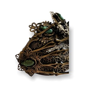 Gothic Blind Masquerade Mask, Skeleton Hand Mask, Halloween Mask for ...