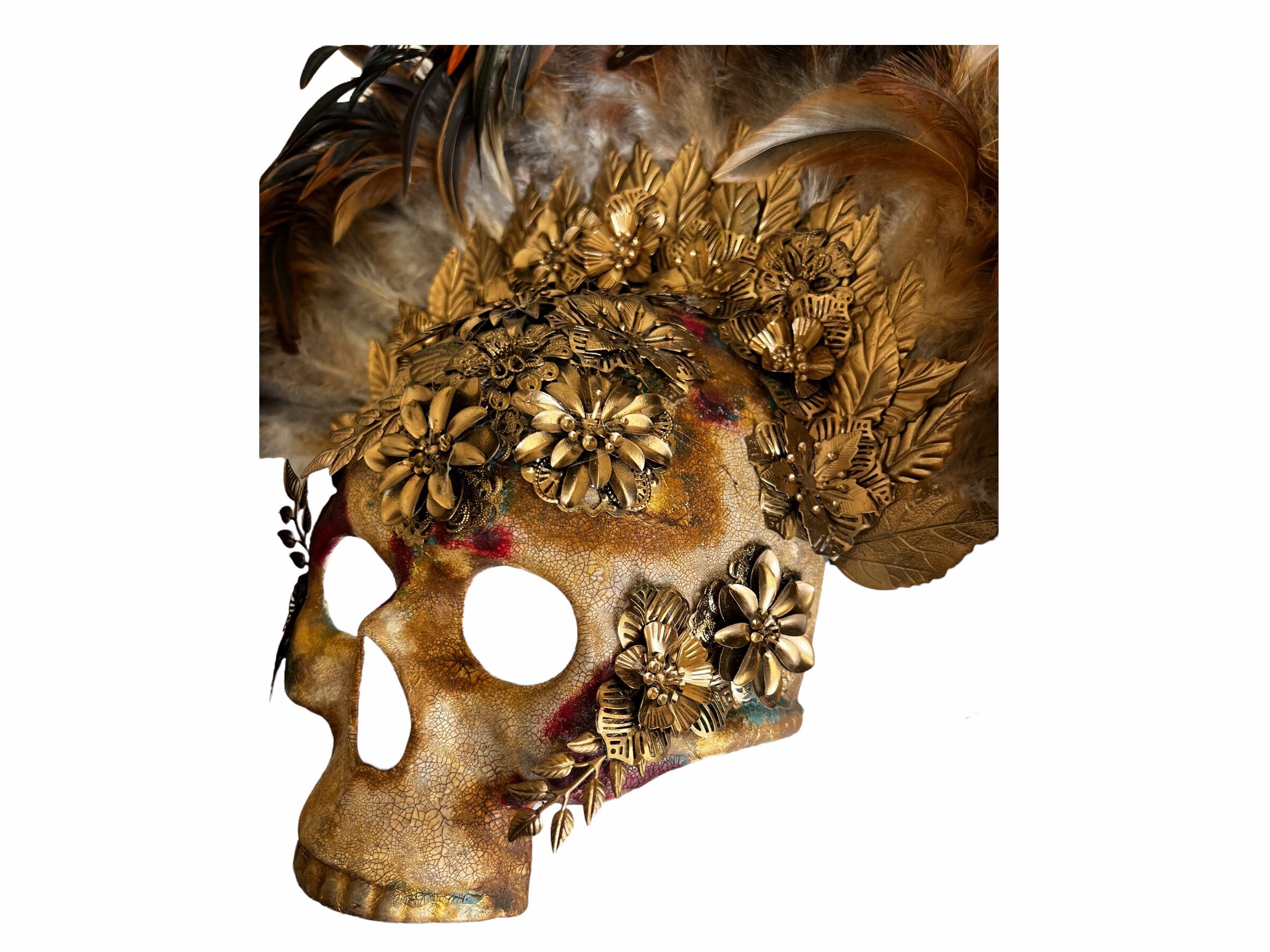 Gothic Skull Mask Ritual Mask Pagan Mask Larp Mask Creepy - Etsy