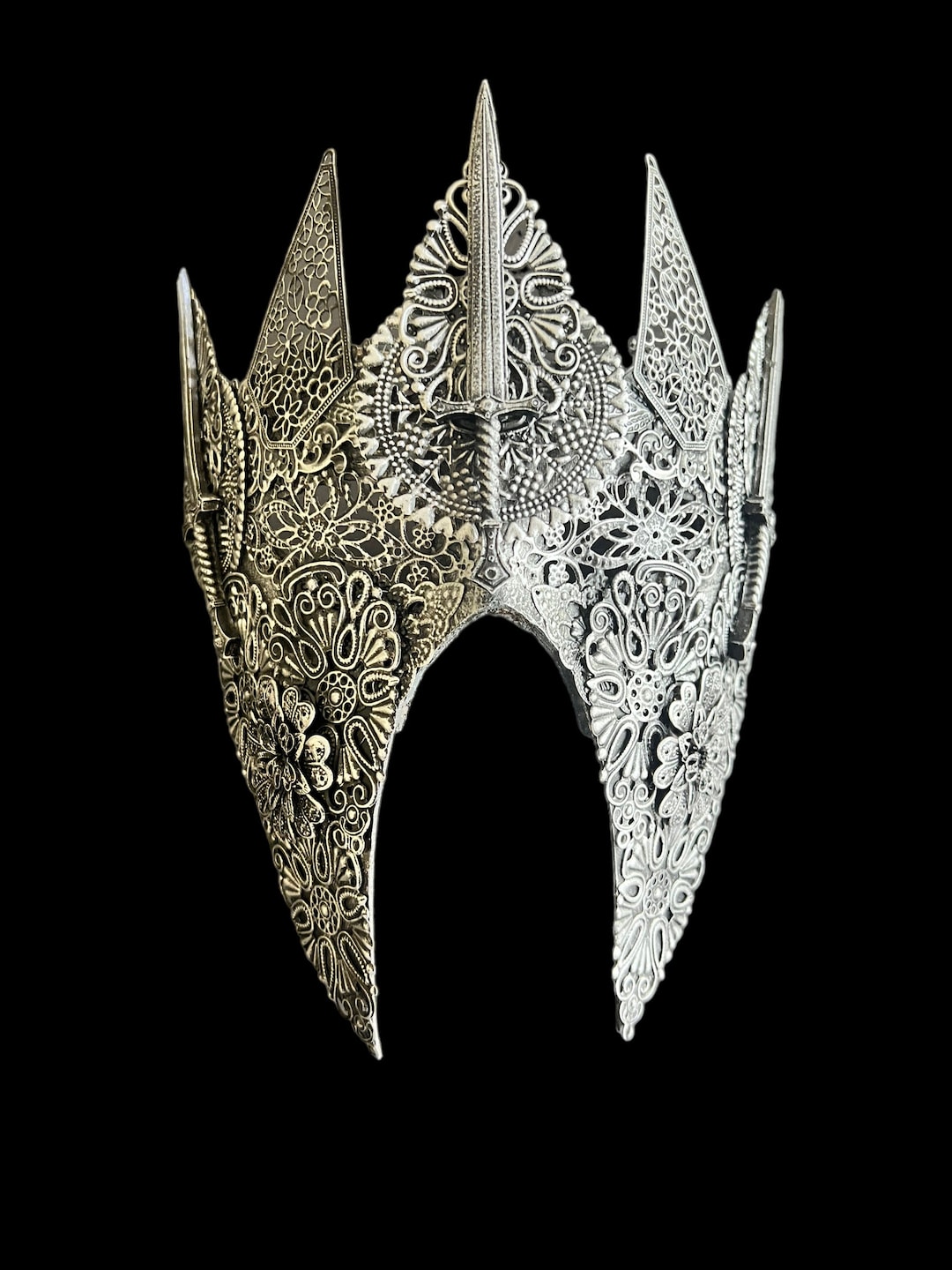 Gothic Blind Mask, Medieval Larp Mask for Men, Horror, Fantasy, Demon ...