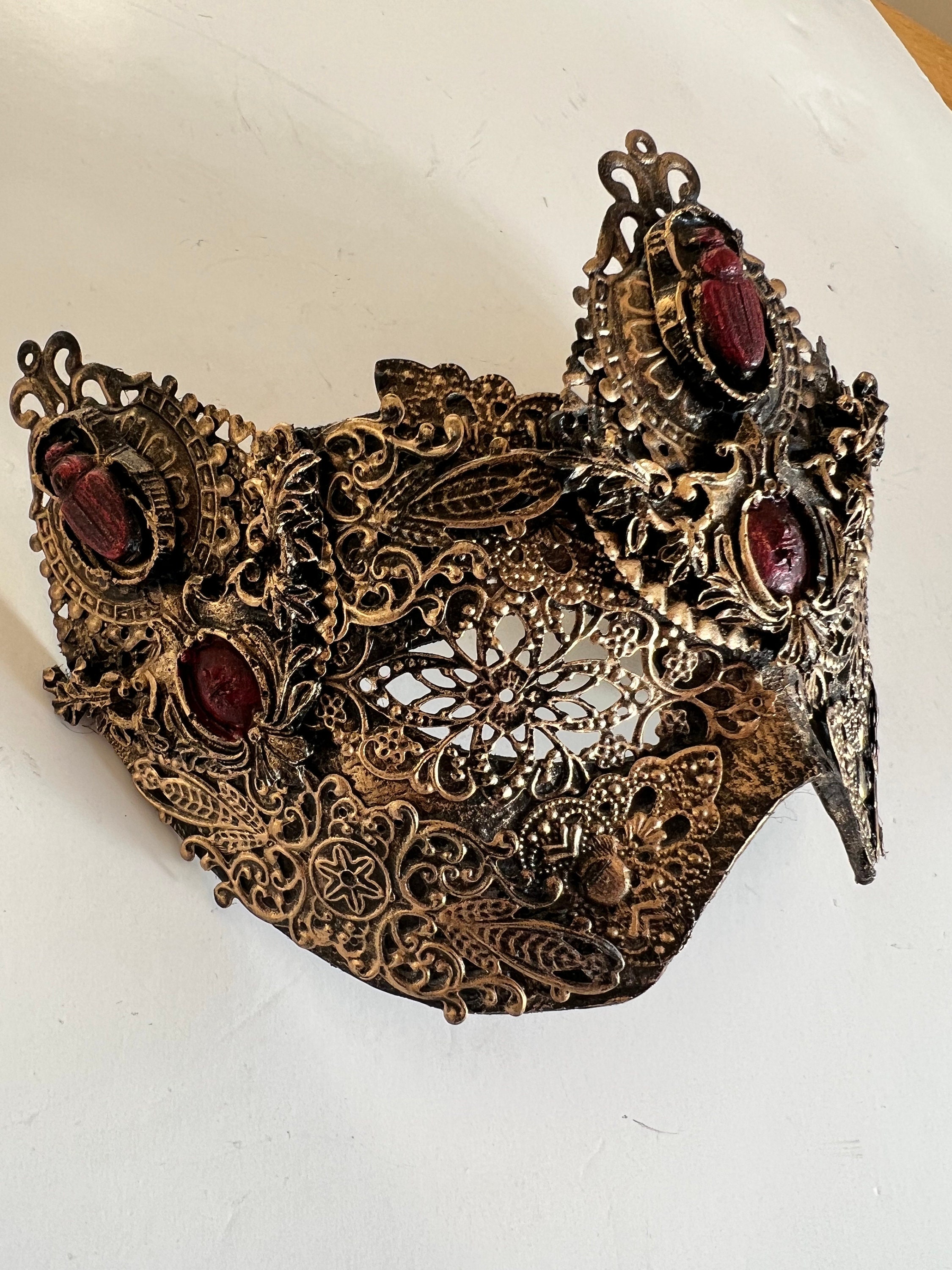 Gothic Blind Masquerade Mask, Dark Academia Mask, Halloween Mask, Masks ...