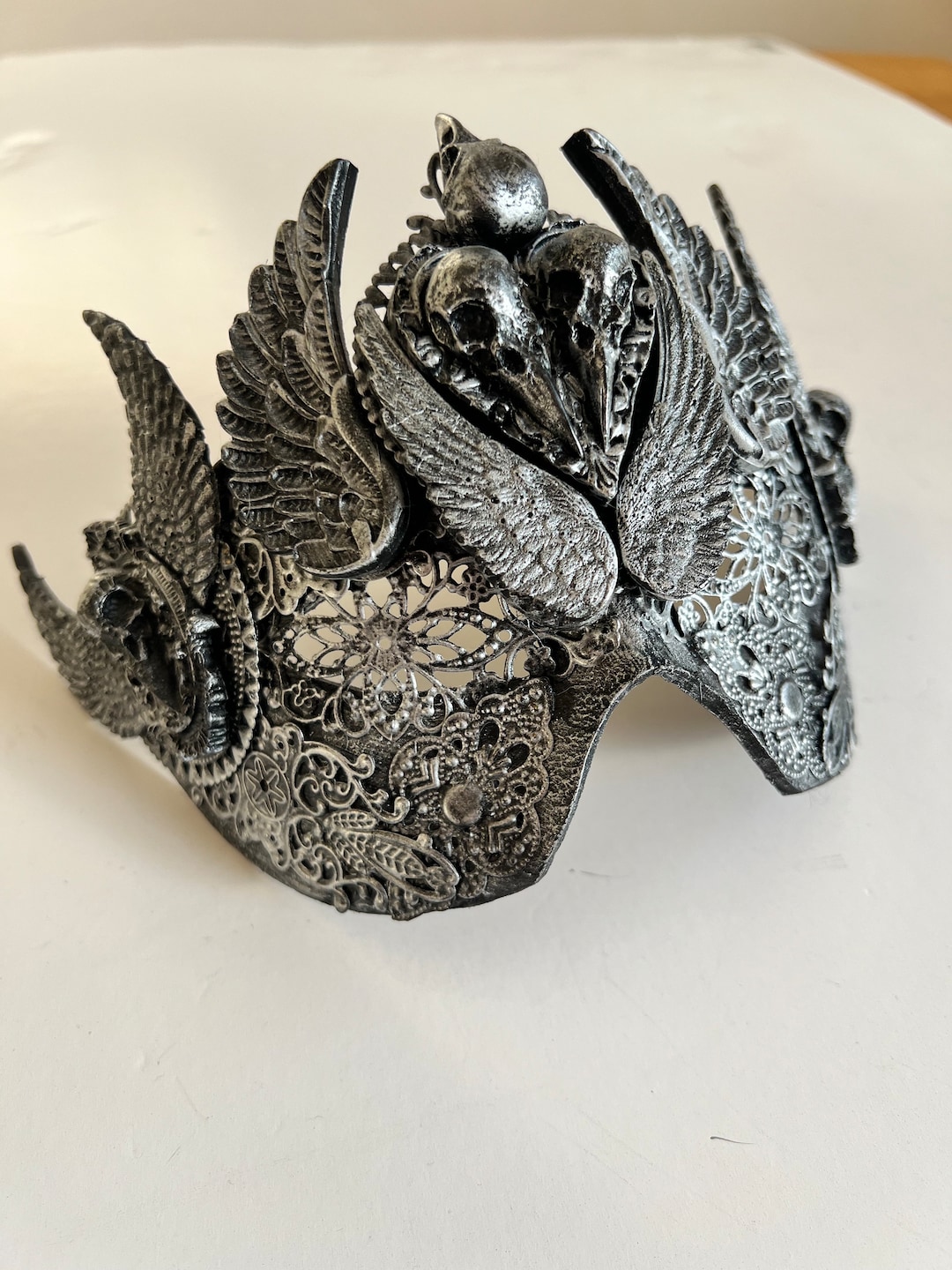 Blind Gothic Mask, Crow Skull Mask, Masquerade Mask for Men, Dark ...