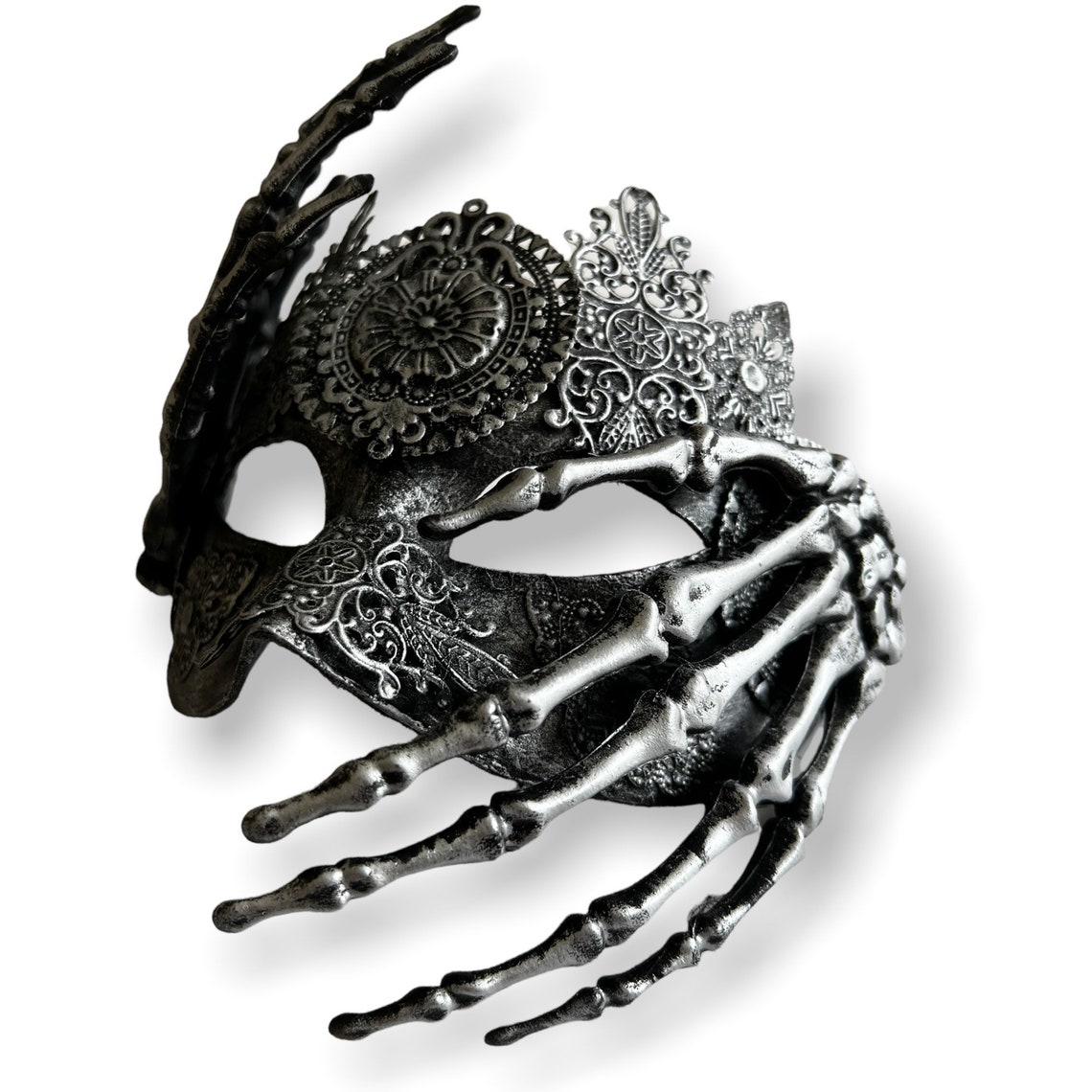 Gothic Skeleton Mask, Fantasy Mask, Horror Mask, Halloween Mask, Creepy ...