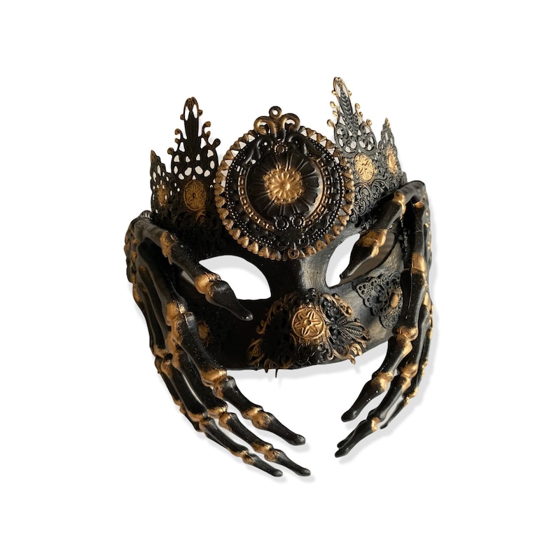 Skeleton Gothic Mask Dark Fantasy Costume Halloween Mask - Etsy