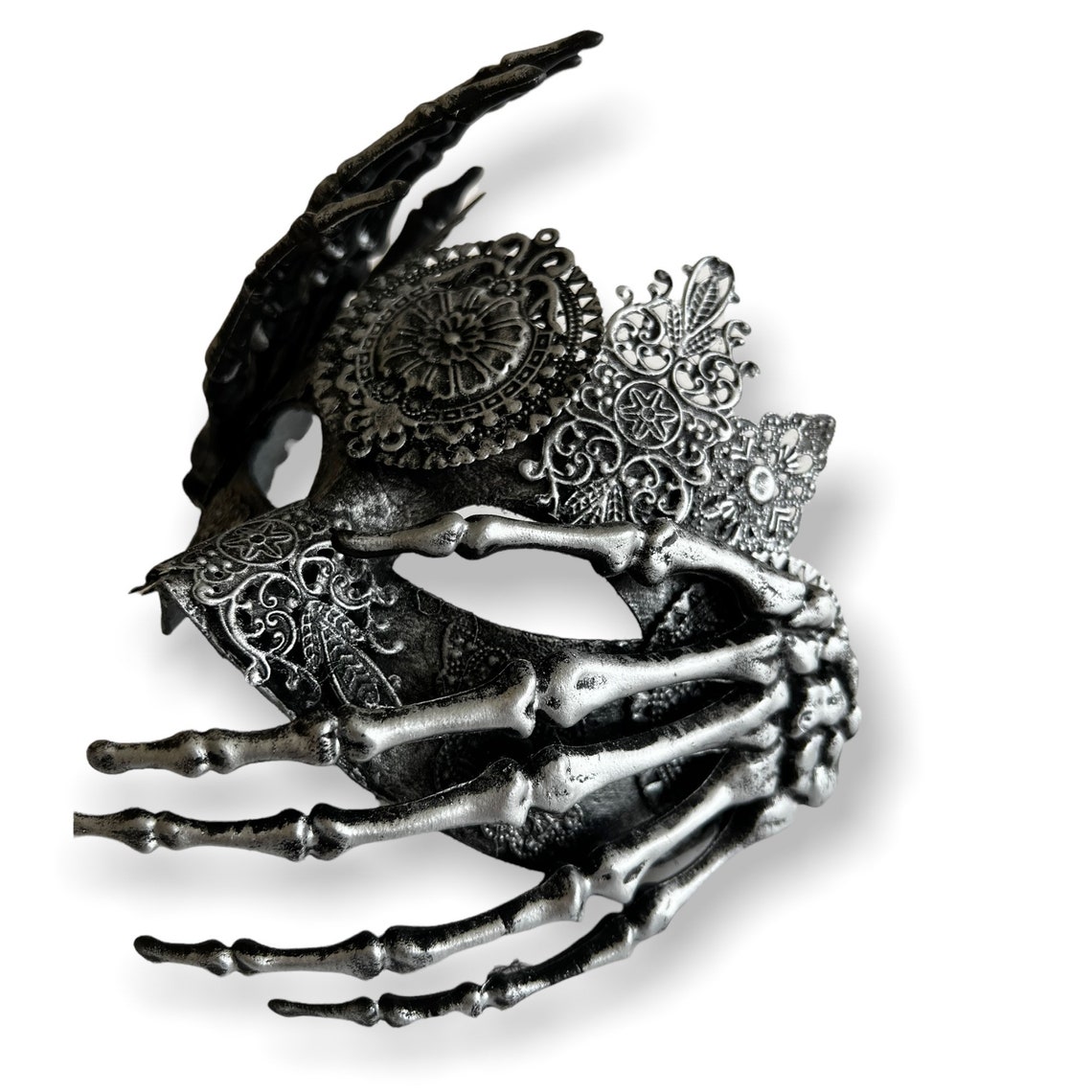 Gothic Skeleton Mask, Fantasy Mask, Horror Mask, Halloween Mask, Creepy ...