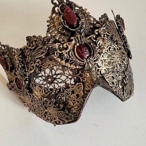 Gothic Blind Masquerade Mask, Dark Academia Mask, Halloween Mask, Masks ...