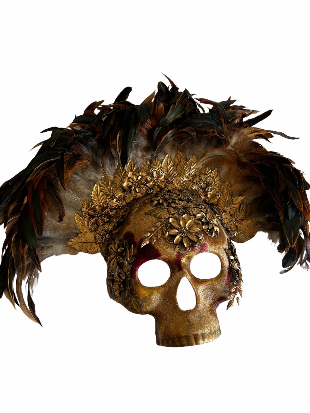 Gothic Skull Mask Ritual Mask Pagan Mask Larp Mask Creepy - Etsy