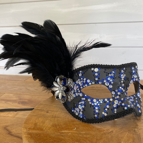 Rhinestone Masks Handmade - Etsy