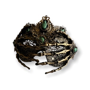 Gothic Blind Masquerade Mask, Skeleton Hand Mask, Halloween Mask for ...