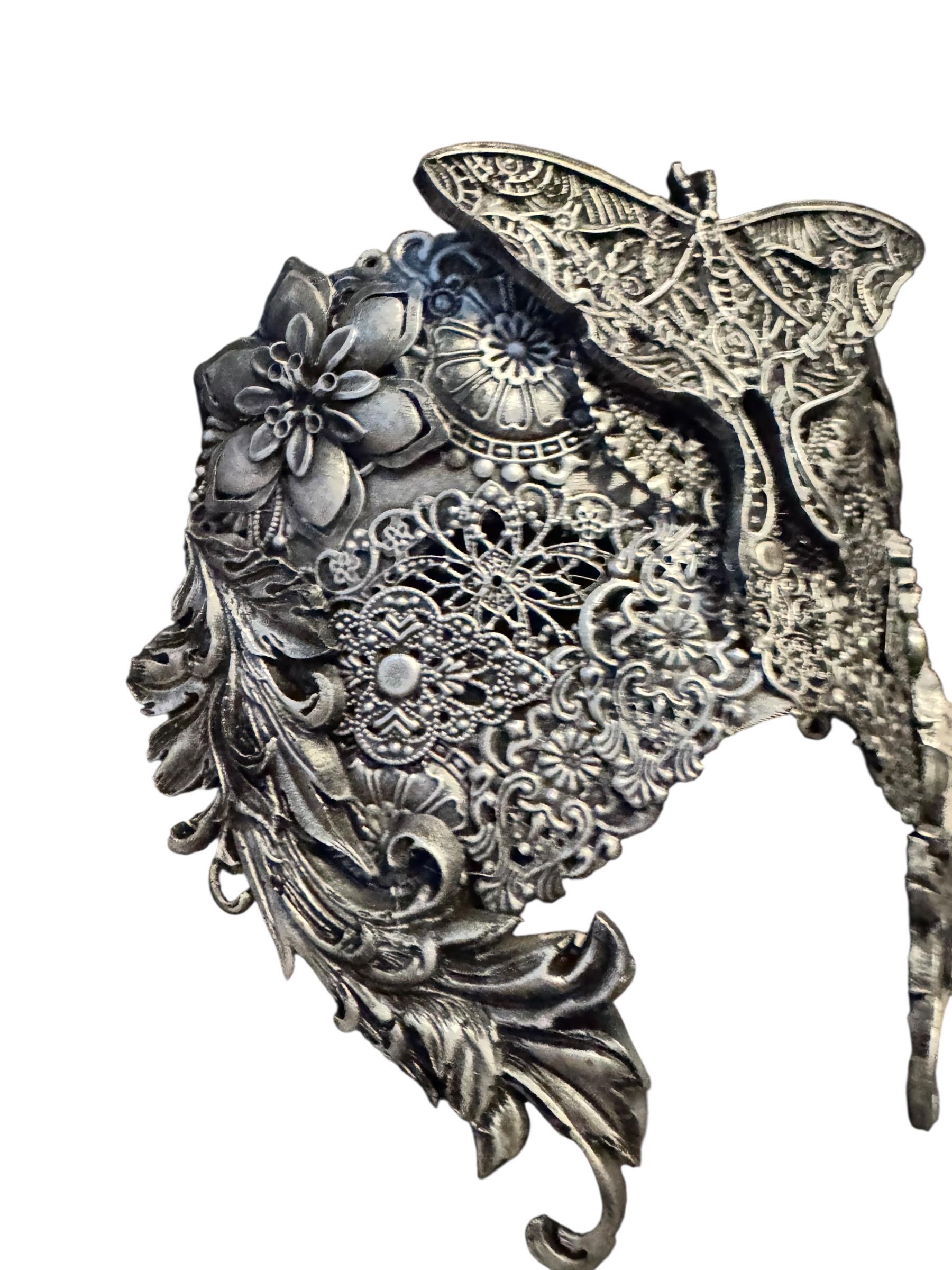 Gothic Moth Masquerade Mask: Dark Fae Filigree Mask - Etsy