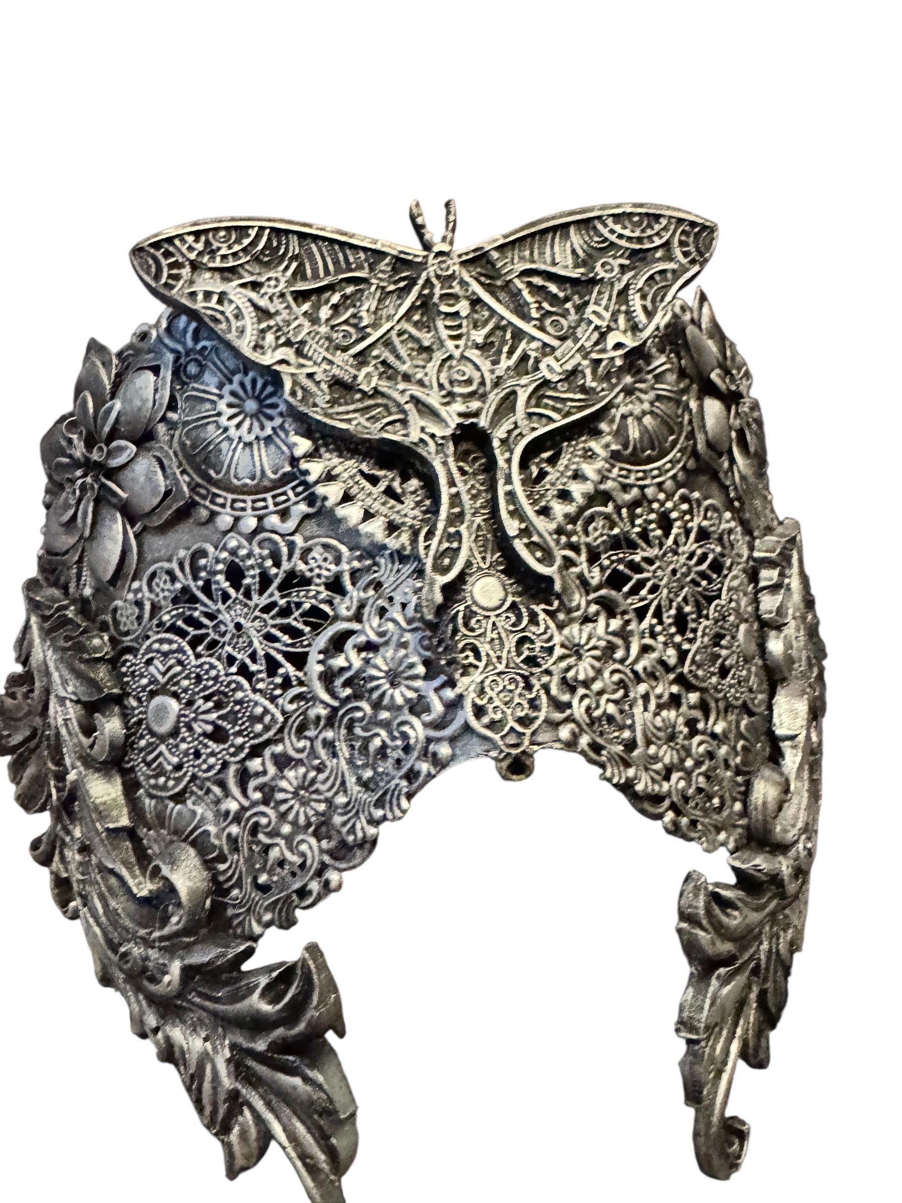Gothic Moth Masquerade Mask: Dark Fae Filigree Mask - Etsy