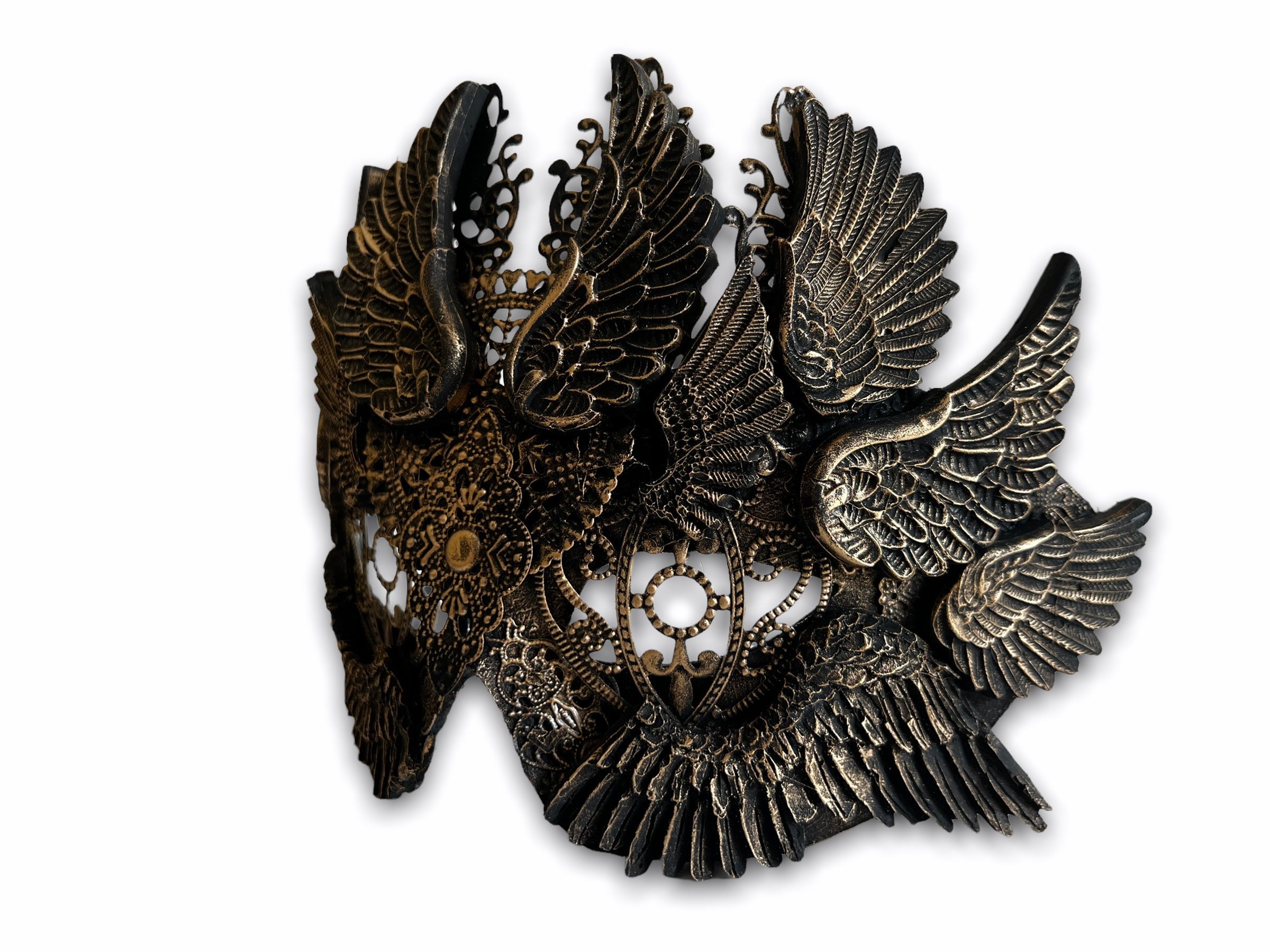 Gothic Masquerade Mask Winged Mask Larp Mask Valkyrie Mask - Etsy