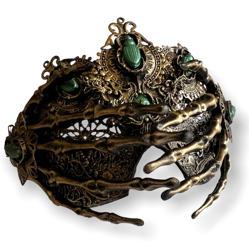 Gothic Blind Masquerade Mask, Skeleton Hand Mask, Halloween Mask for ...