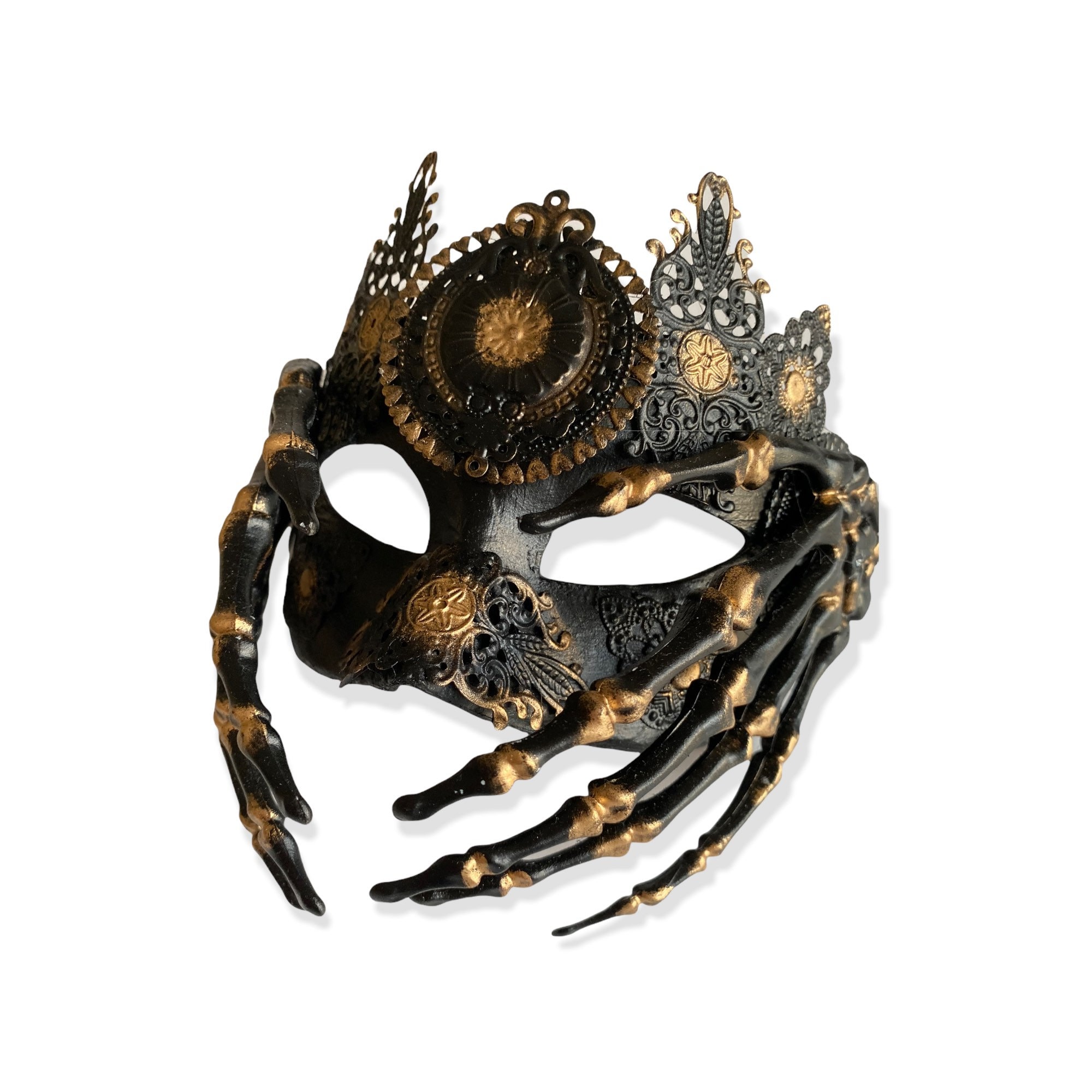 Skeleton Gothic Mask Dark Fantasy Costume Halloween Mask - Etsy