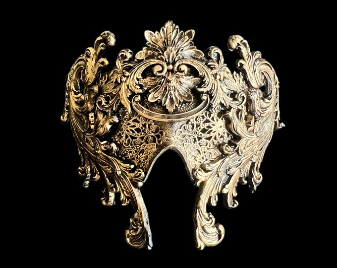 Blind Gothic Masquerade Mask, Baroque Mask for Men, Cosplay Mask for ...