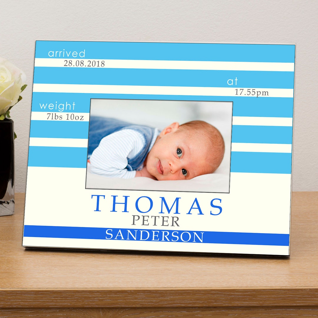 Personalised Photo Frame, New Baby Photo Frame, New Baby, New Parents ...