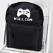 Personalised Gaming Backpack Black, Gamer School Bag, Kids Gamer ...