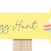 Egg Hunt This Way Sign Stake, Easter Sign, Egg Hunt Sign, Easter ...