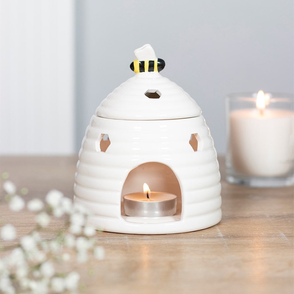 Bee Beehive Oil Burner Wax Warmer Beautiful Blooming Bugs Bees - Etsy UK