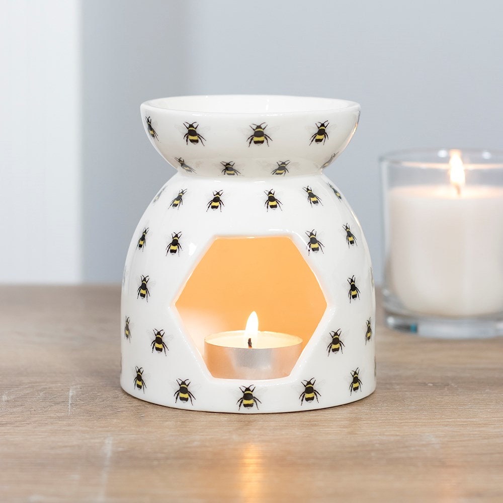 Bee Beehive Oil Burner Wax Warmer Beautiful Blooming Bugs Bees - Etsy UK