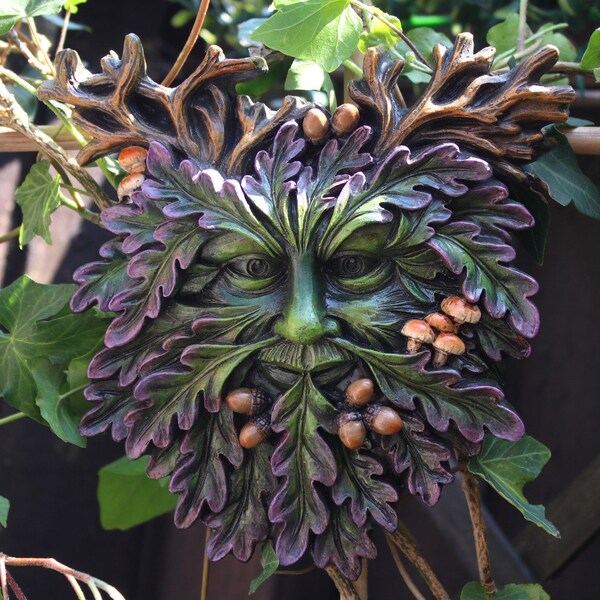 Green Man Face - Etsy