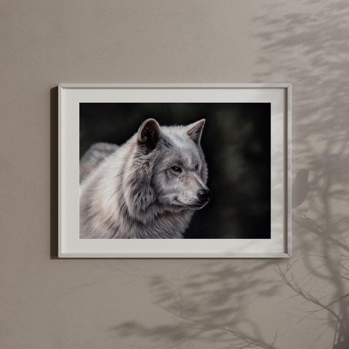 Original Pastel Artwork of a Wolf. Wildlife Art. Original Art. Wildlife ...