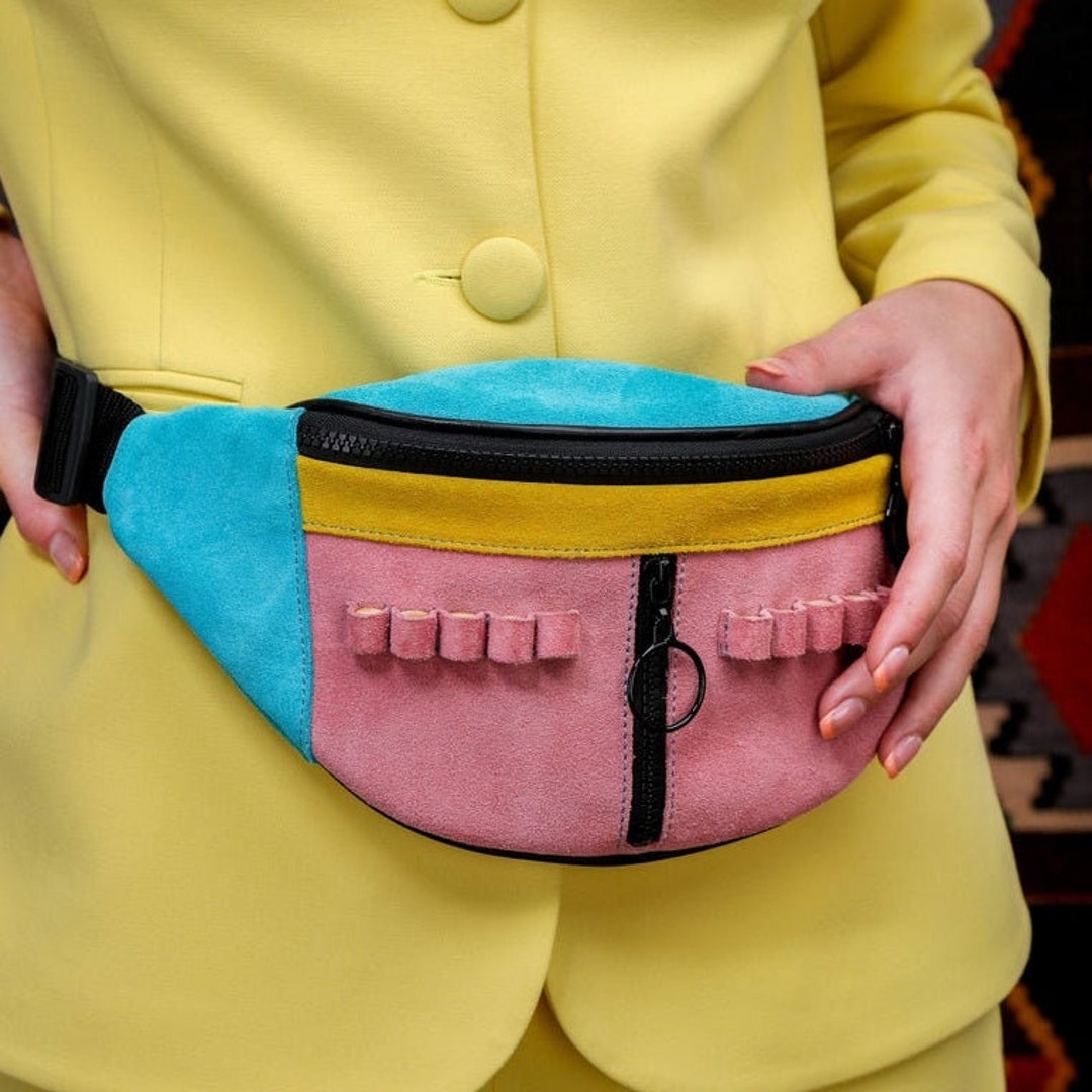 COSMO HANDMADE Colorful Fanny Pack, Girls Rainbow Fanny Pack, Crossbody ...