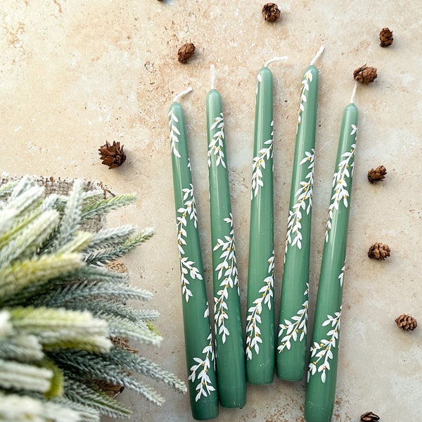 Painted Candlesticks - Etsy