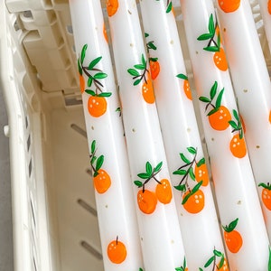 Hand Painted Oranges, Taper Candle, Hand Painted Candle, Home Decor ...