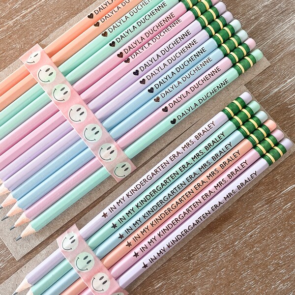 Personalized Pencils - Etsy