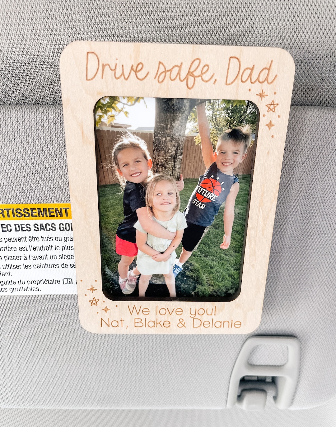 Gift for Dad-personalized Picture Frame-car Visor Picture Clip-drive ...