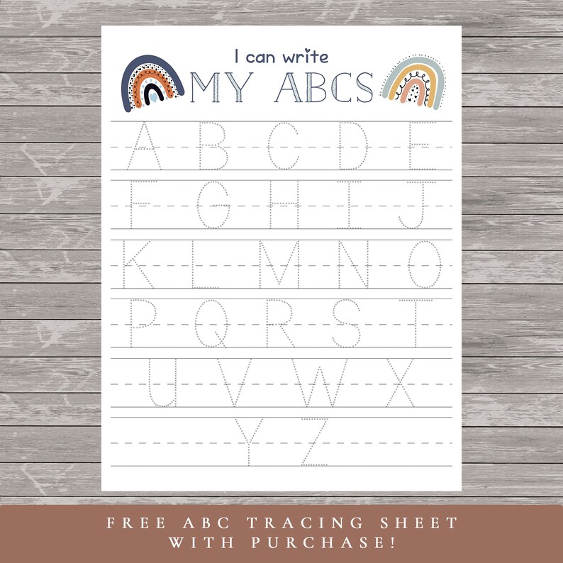 Custom Name Tracing Sheet-handwriting Practice Sheet-custom - Etsy