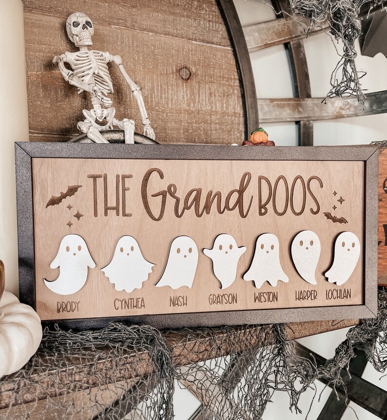 Boo Crew Sign-halloween Family Sign-halloween - Etsy