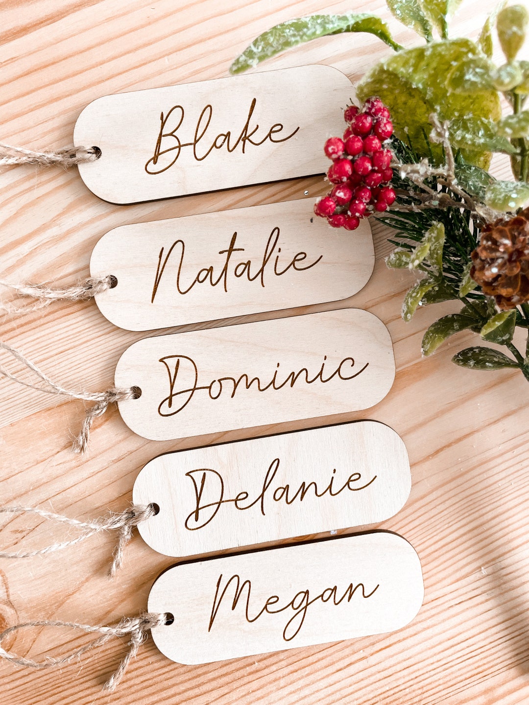 Christmas Stocking Tag-personalized Christmas Name Tags-stocking Tags ...
